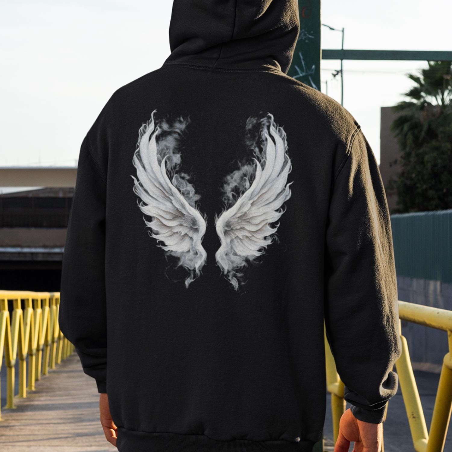 Angel Wings Hoodie, Angelic Aesthetic Sweatshirt, Hoodie Angel Wings ...