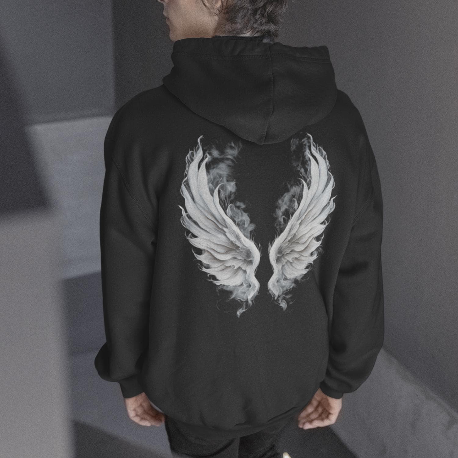 Angel Wings Hoodie, Angelic Aesthetic Sweatshirt, Hoodie Angel Wings ...