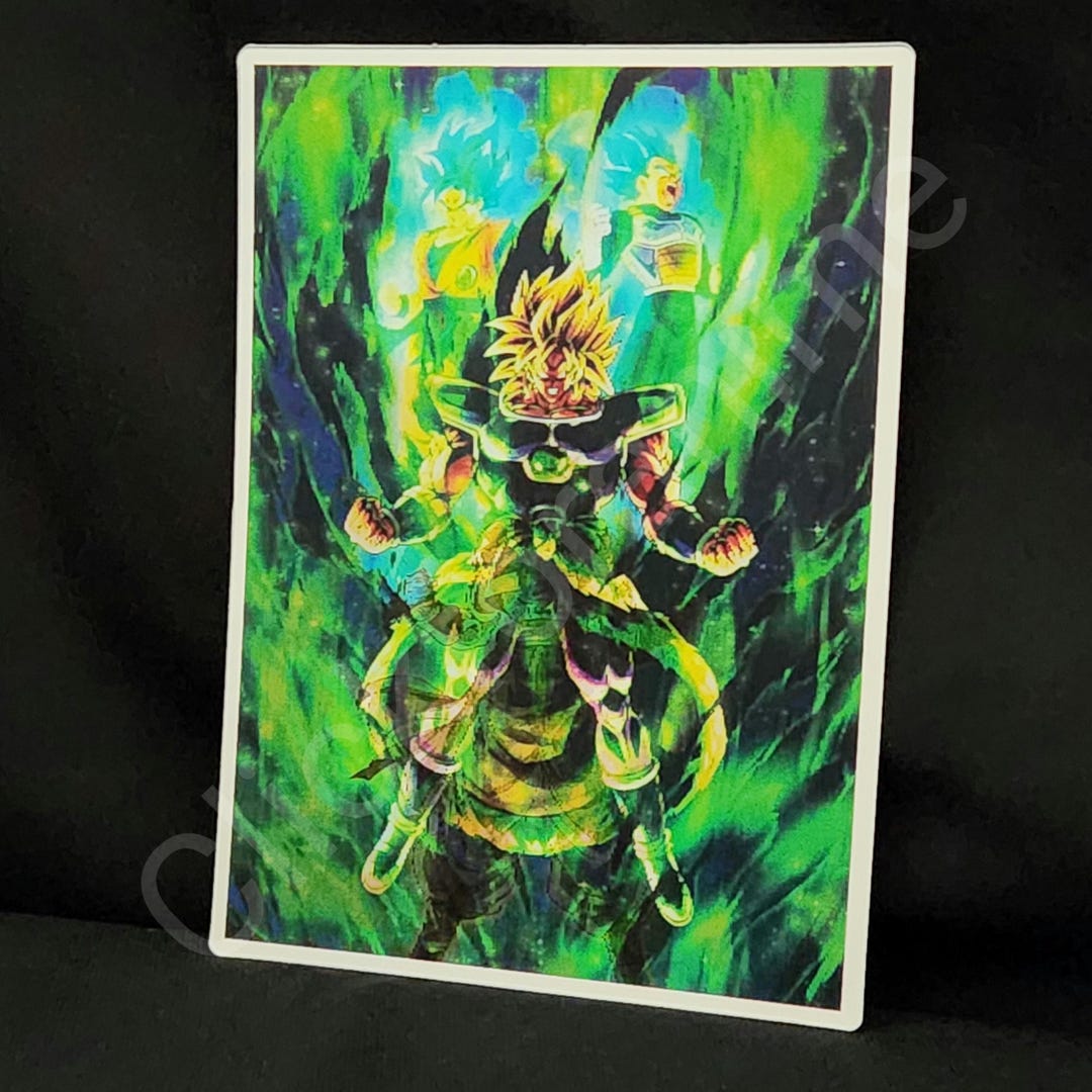 Dragon Ball : Broly Gogeta 3D Moving Sticker Lenticular Car Decal - Etsy
