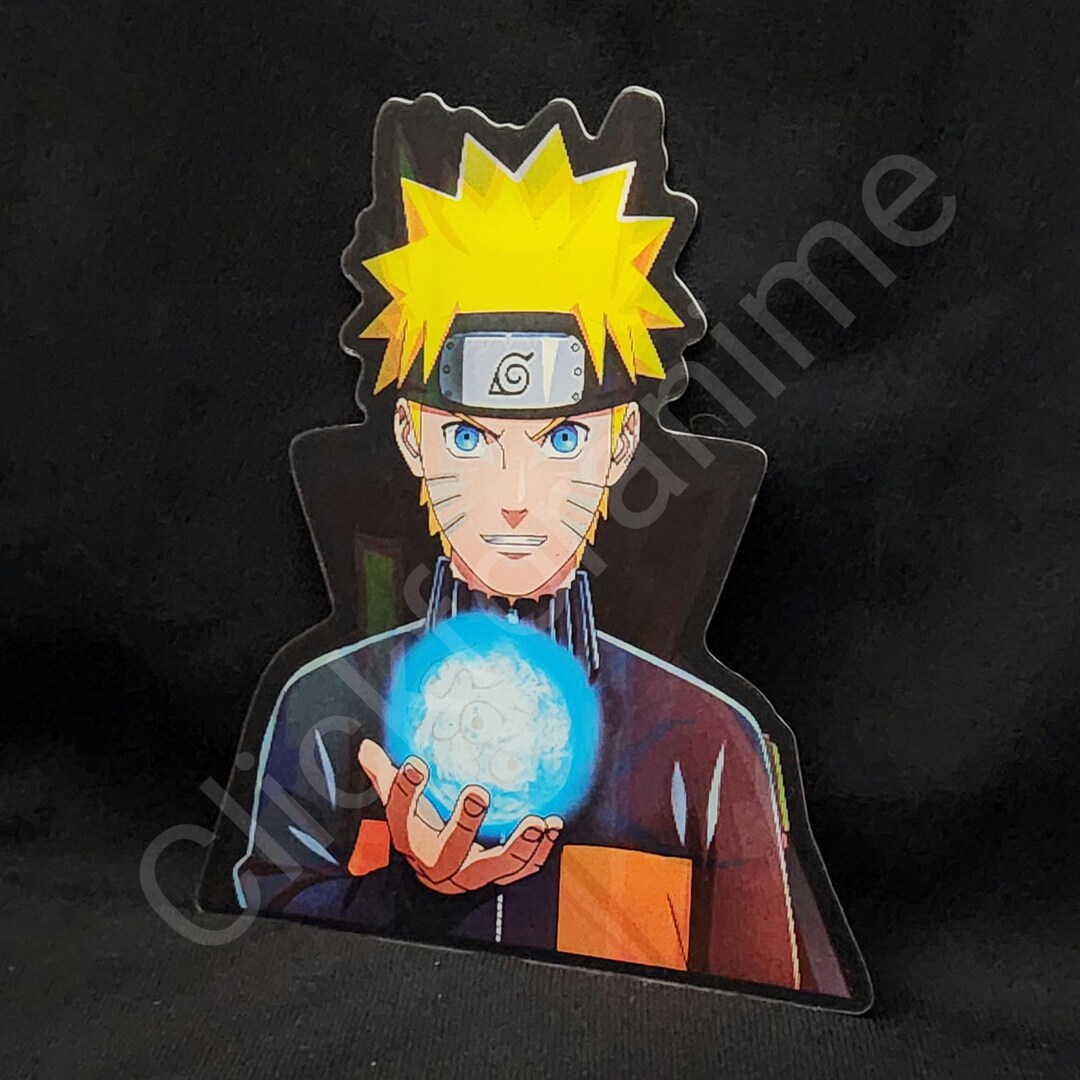 Naruto Shippuden: Naruto Uzumaki 3D Moving Sticker Lenticular Car ...