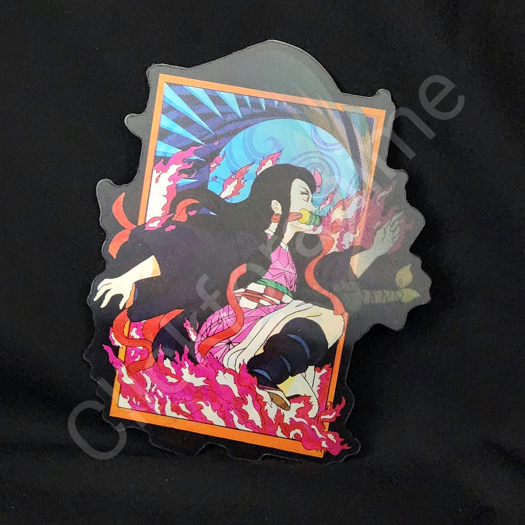 Zenitsu Nezuko Inosuke 3D Moving Sticker Lenticular Anime Decal - Etsy