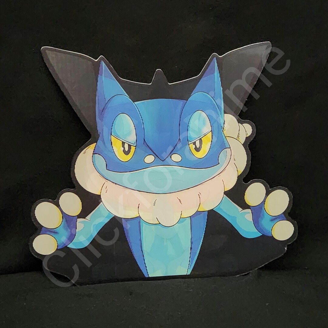 Pokemon: Greninja Frogadier Froakie 3D Moving Car Sticker Lenticular ...