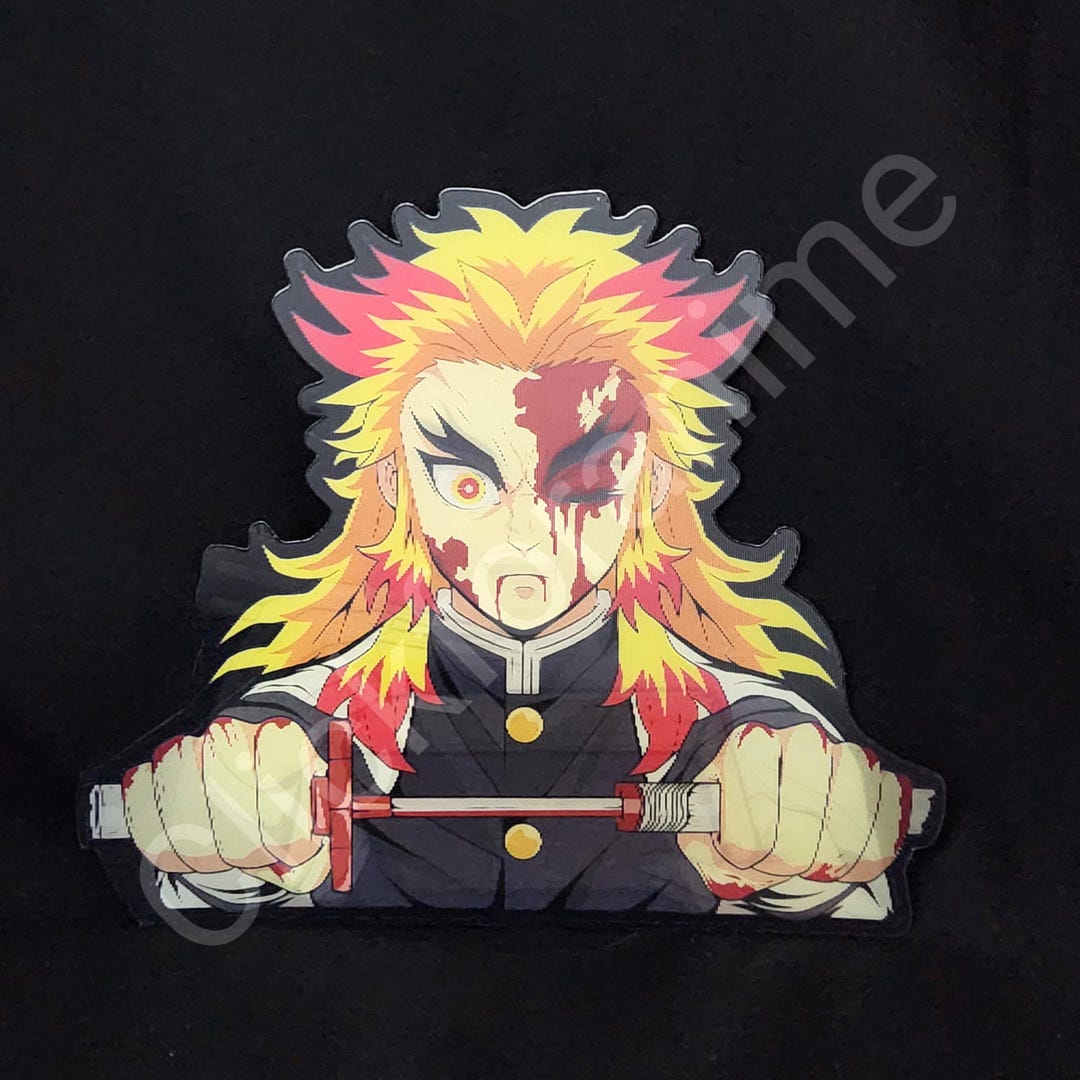 Kyojuro Rengoku 3D Moving Sticker Lenticular Anime Manga Decal - Etsy