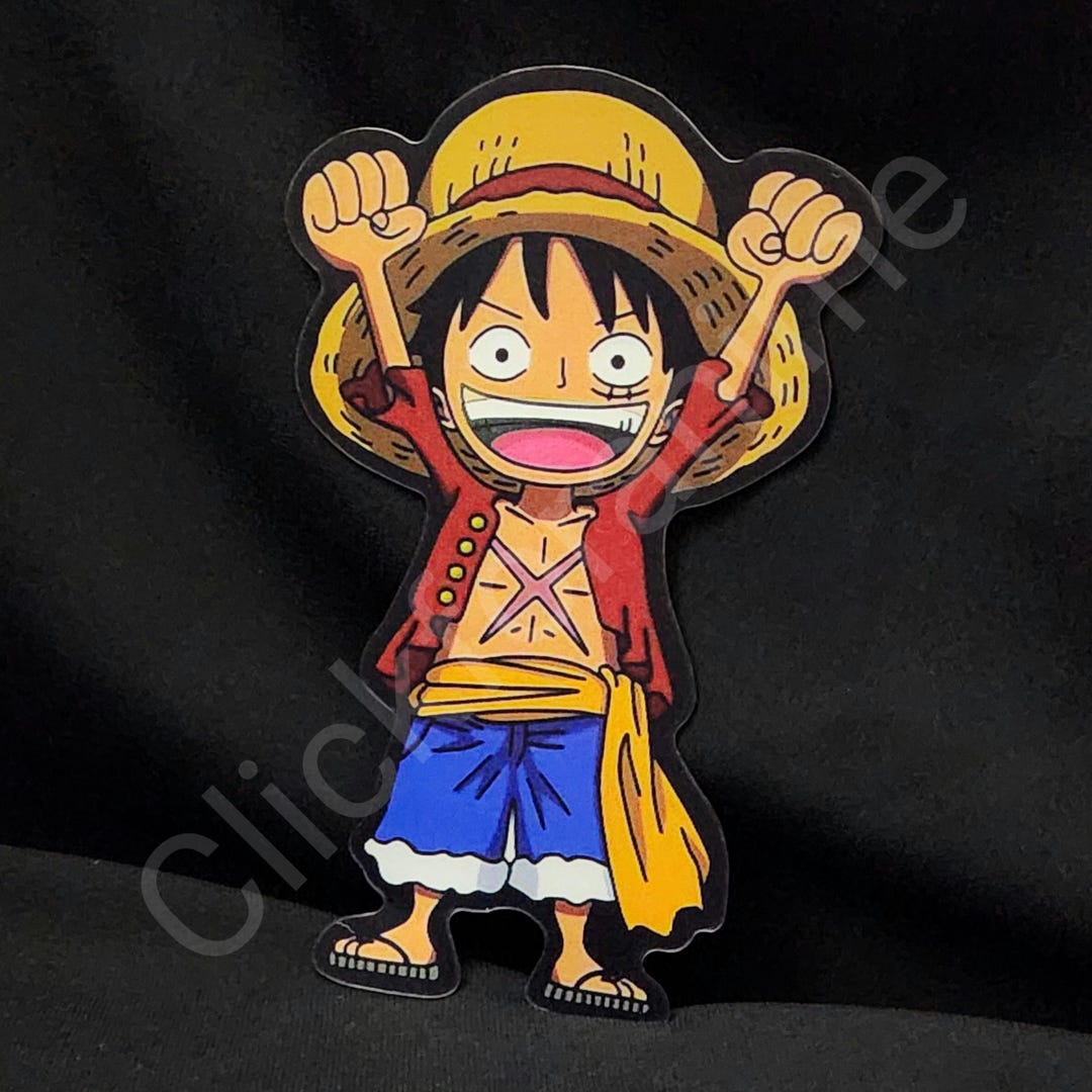 One Piece: Monkey D. Luffy 3D Moving Car Laptop Sticker Anime ...