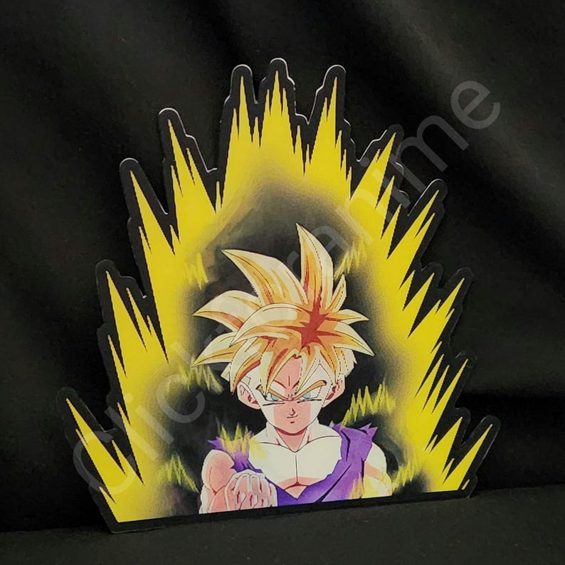 Dragon Ball : Young Gohan Super Saiyan , 3D Moving Sticker Lenticular ...