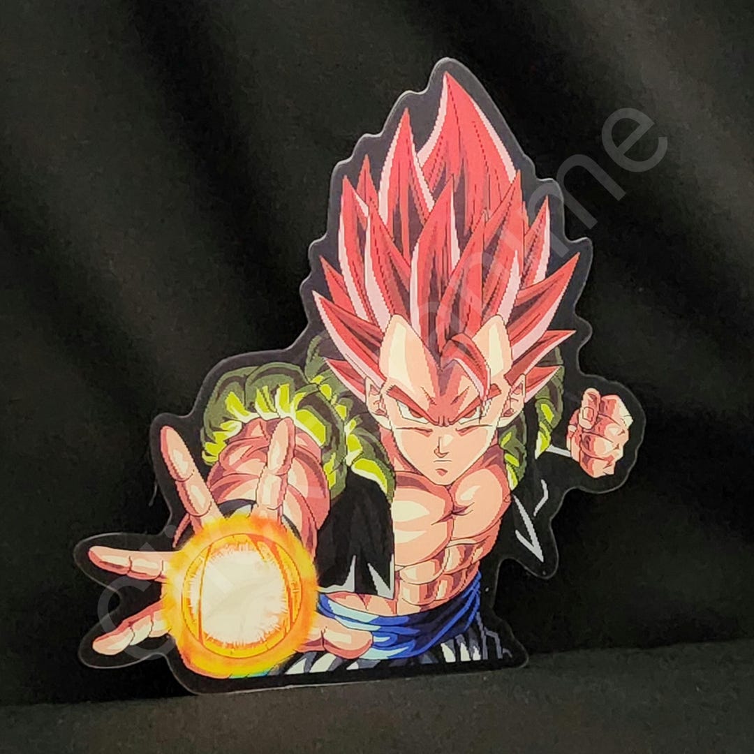 Gogeta 3D Moving Sticker Anime Manga Lenticular Car Laptop Decal - Etsy