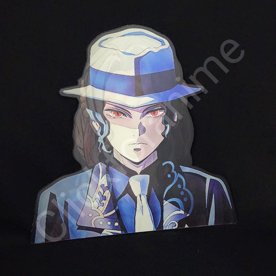 Demon Slayer: Muzan Kibutsuji 3D Moving Sticker Lenticular Anime Manga ...