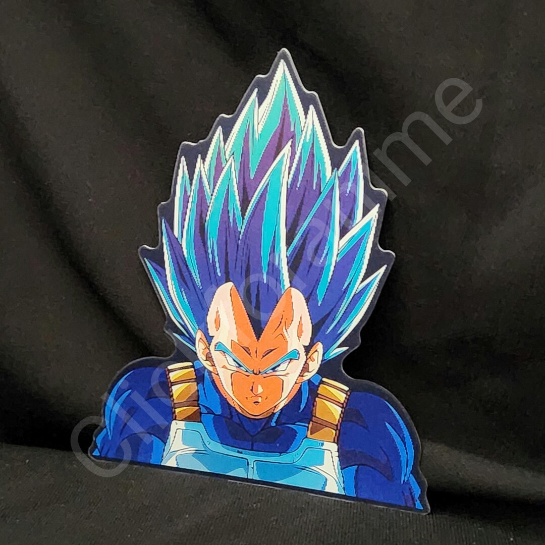 Dragon Ball Vegeta 3D Moving Sticker Super Saiyan Lenticular Car Laptop ...