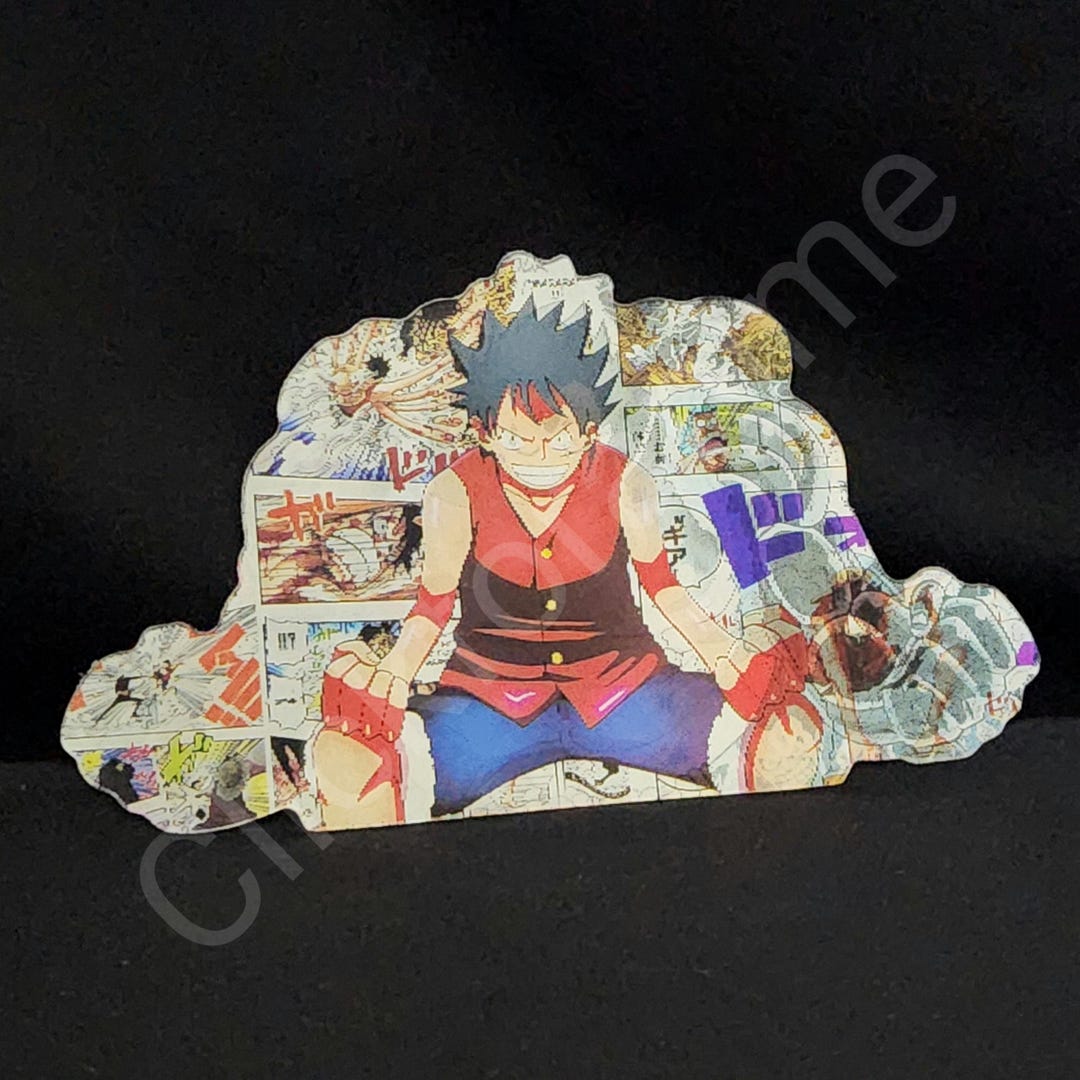 One Piece: Monkey D. Luffy Power 3D Moving Sticker Anime Lenticular ...