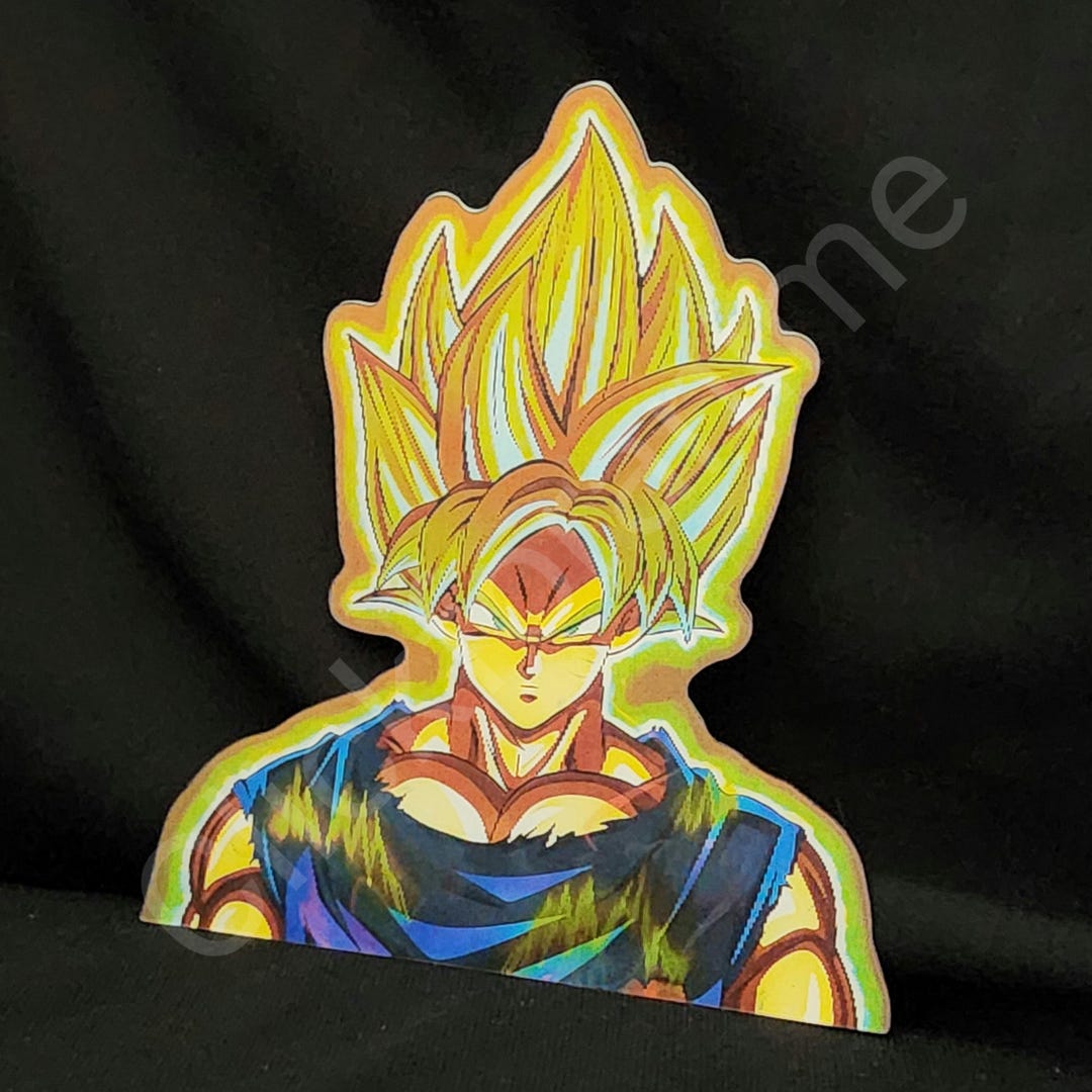 Goku 3D Moving Sticker Anime Super Saiyan Lenticular Car Decal - Etsy