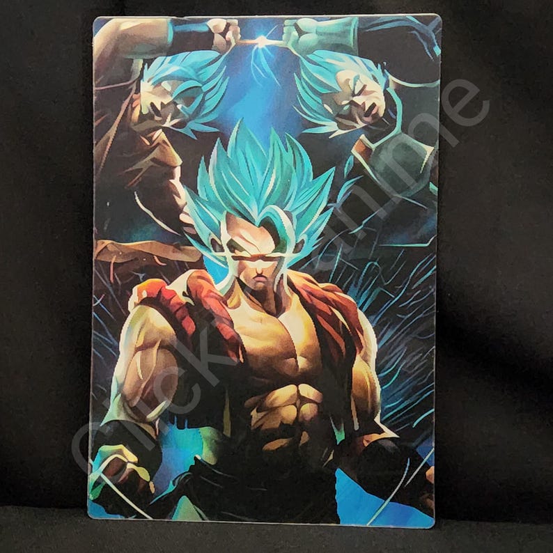 Dragon Ball : Gogeta Zamasu 3D Moving Sticker Anime Lenticular Decal ...
