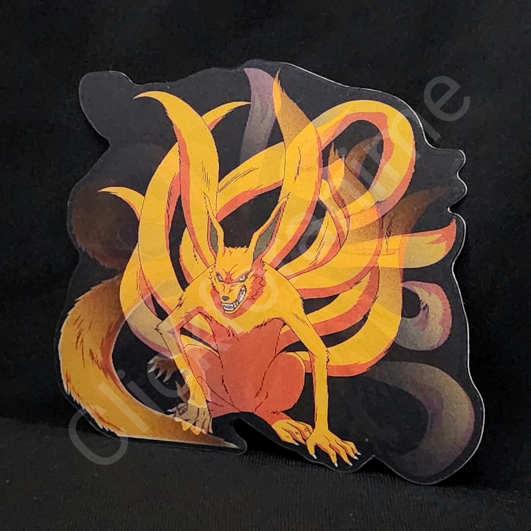 9 Tails Fox 3D Moving Sticker Head Kawai Lenticular Decal - Etsy