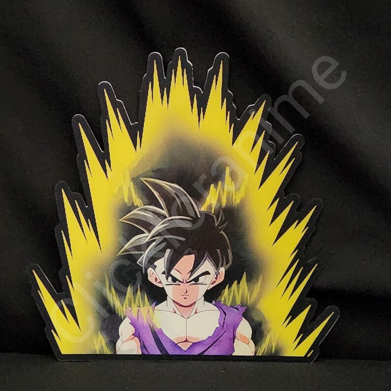 Dragon Ball : Young Gohan Super Saiyan , 3D Moving Sticker Lenticular ...