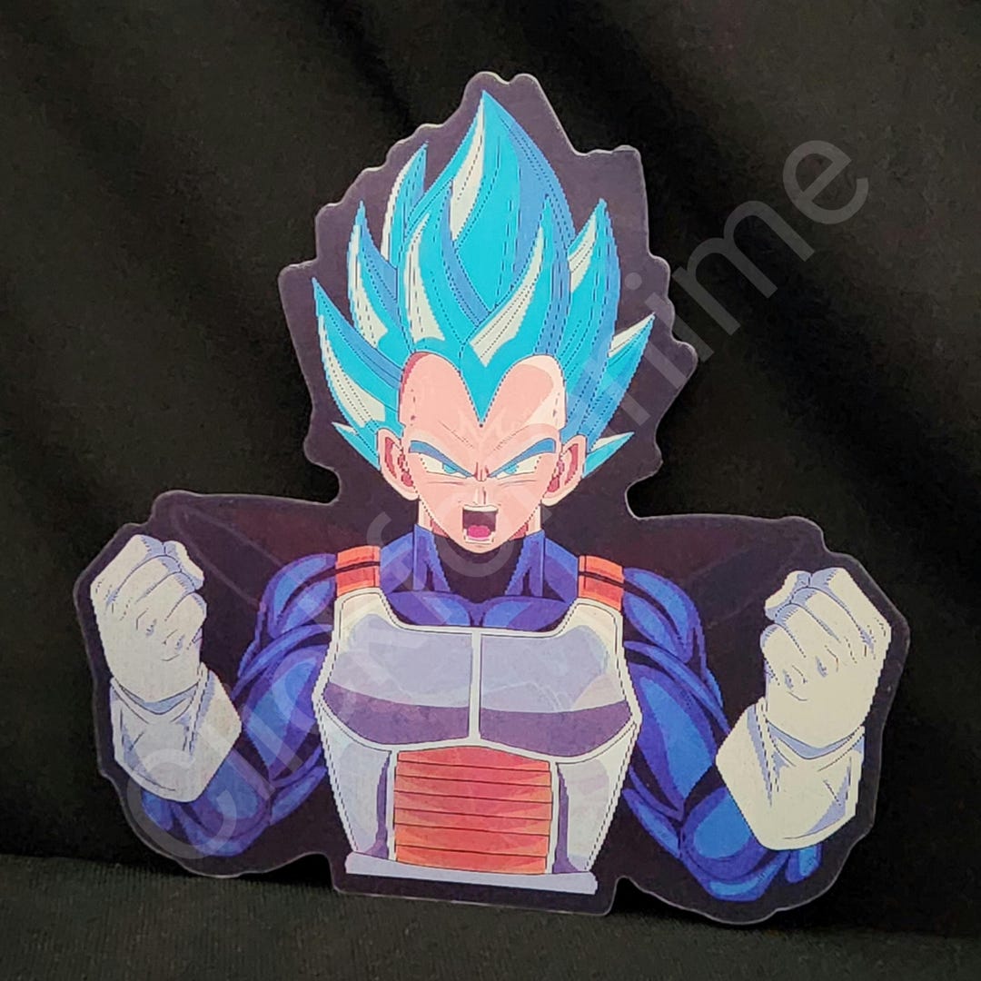 Vegeta Super Saiyan 3D Moving Sticker Anime Lenticluar Decal - Etsy