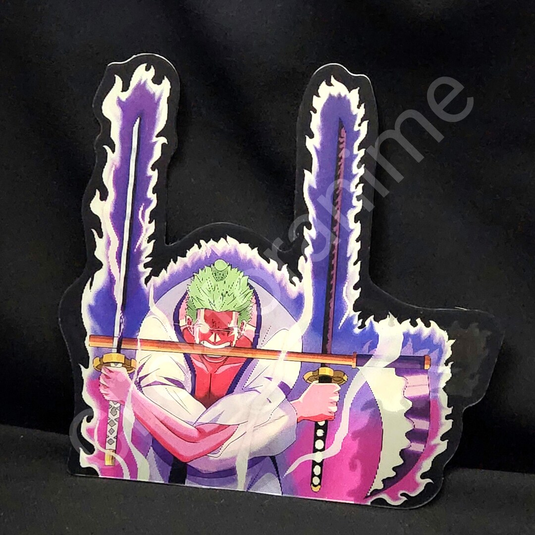 Zoro Swords 3D Moving Sticker Anime Lenticular Decal - Etsy