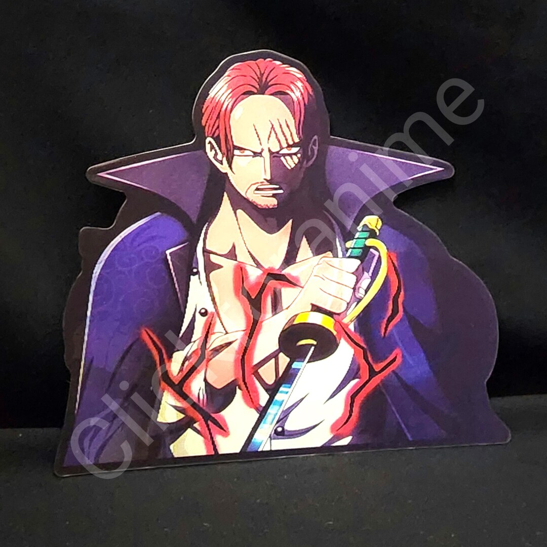 One Piece: Shanks 3D Moving Sticker Anime Manga Lenticular Car Laptop ...