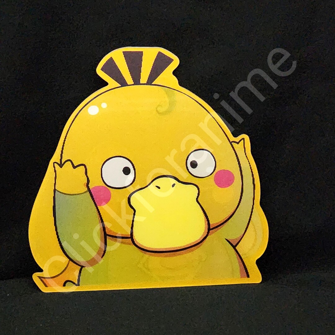 Psyduck Super Evolution 3D Moving Sticker Lenticular Car Laptop Decal ...