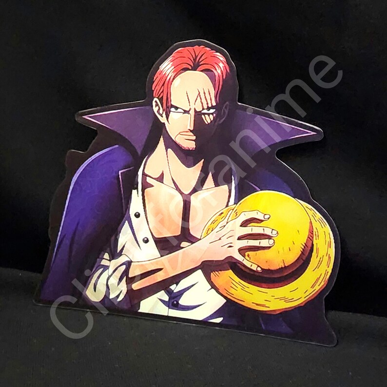 One Piece: Shanks 3D Moving Sticker Anime Manga Lenticular Car Laptop ...