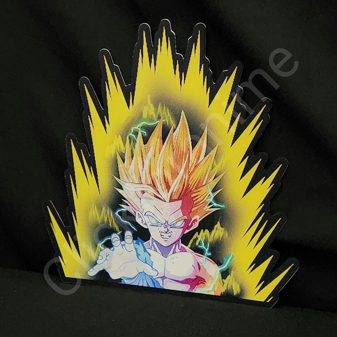 Dragon Ball : Young Gohan Super Saiyan , 3D Moving Sticker Lenticular Decal - Etsy