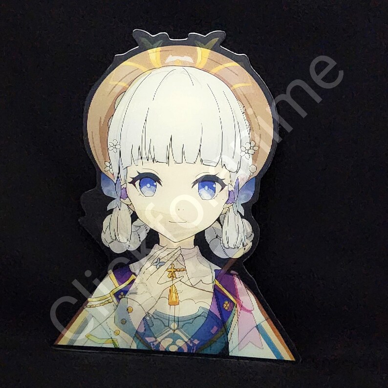 Genshin Impact: Kamisato Ayaka 3D Moving Laptop Sticker Cute Lenticular ...