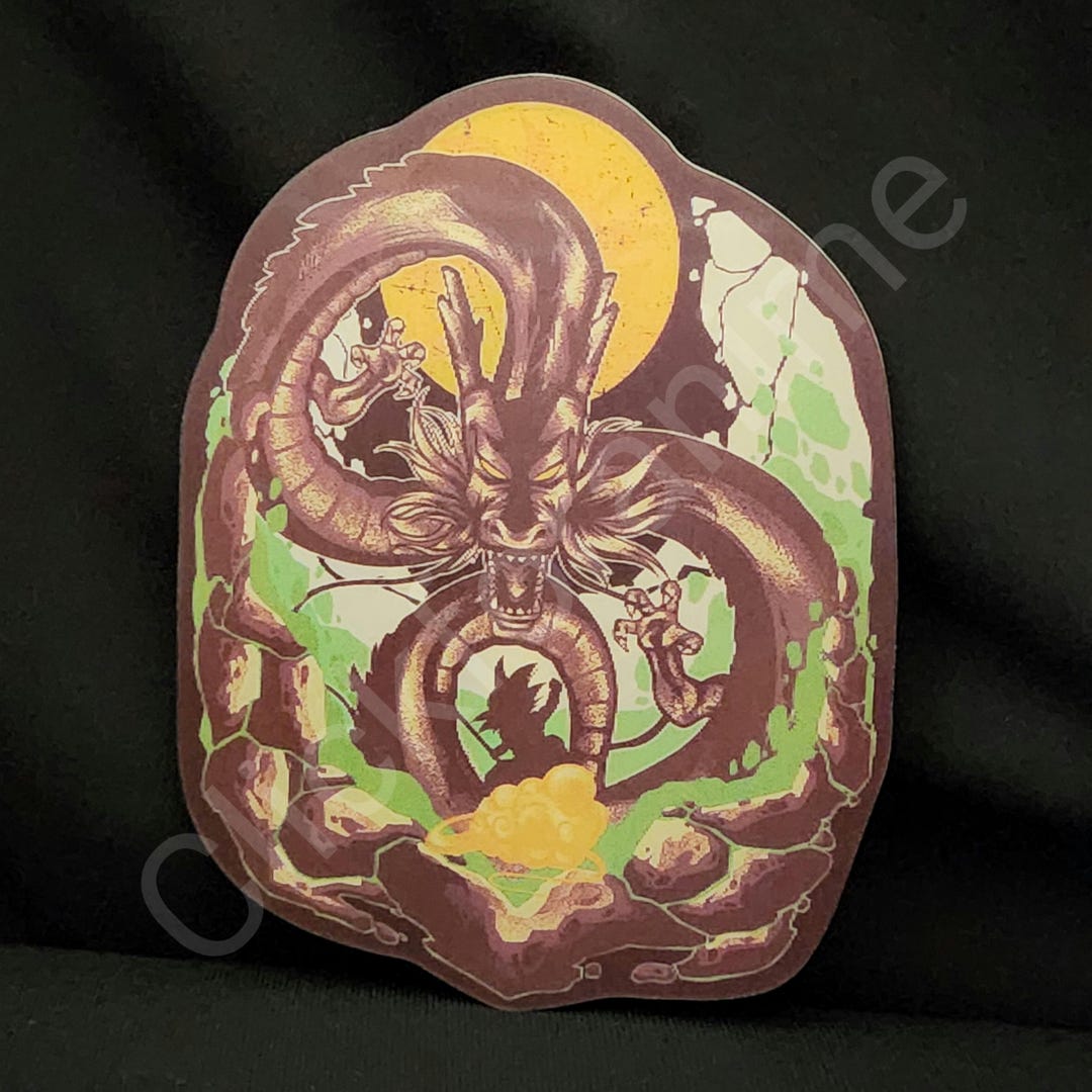 Shenron Goku Super , 3D Moving Sticker Anime Lenticular Decal - Etsy