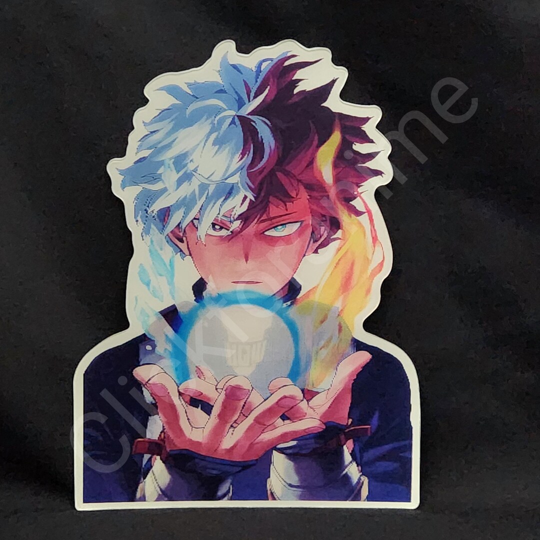 My Hero Academia: Shoto Todoroki 3D Moving Sticker Lenticular Decal ...