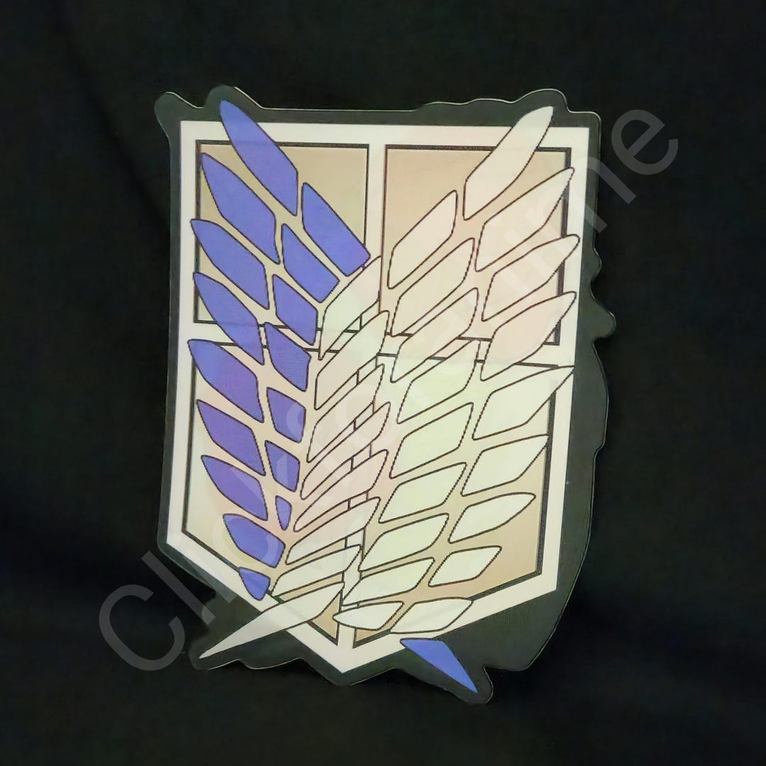 AOT Scout Sign Survey Corpse 3D Moving Sticker Lenticular Decal - Etsy