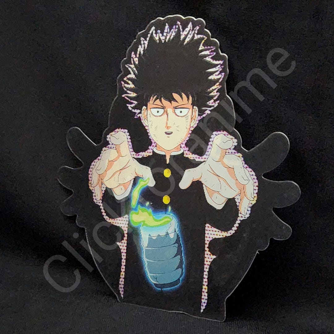 Mob Psycho 100 Kageyama 3D Moving Sticker, Anime Manga Lenticular Decal ...