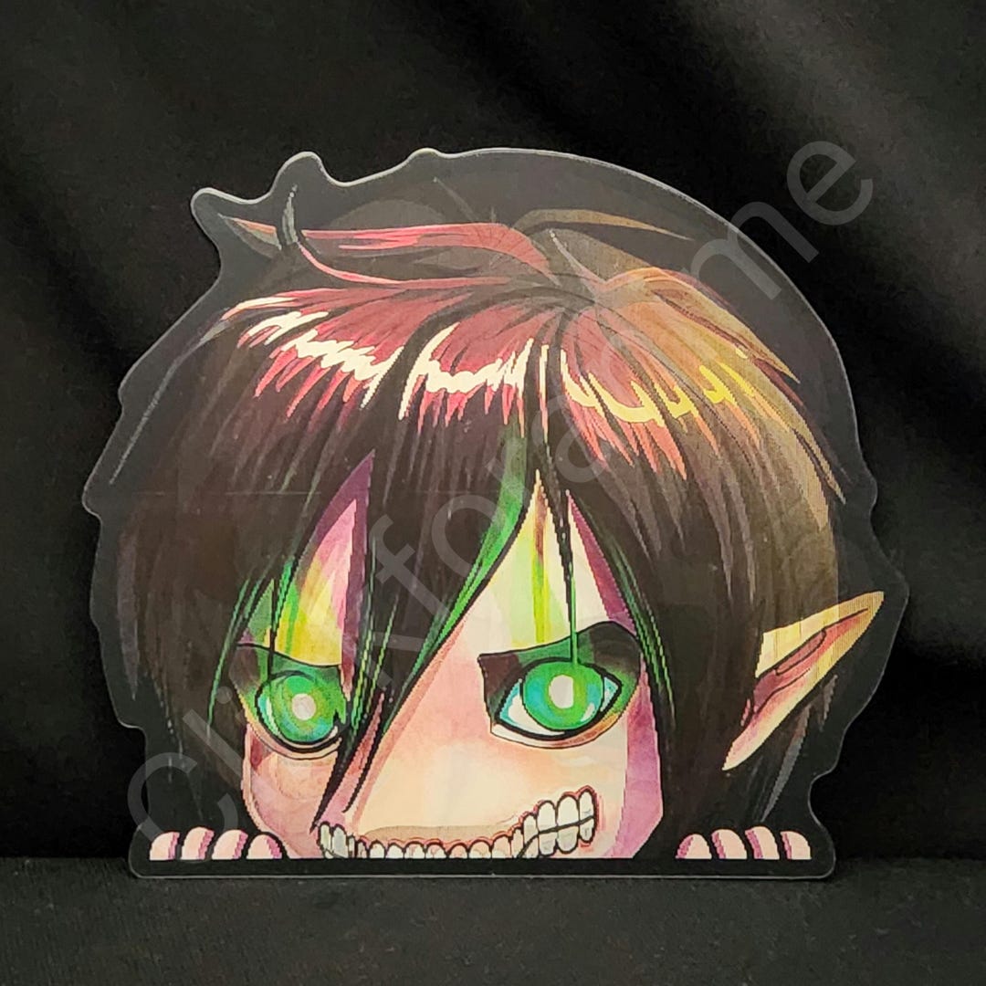 Titan Heads 3D Moving Sticker Anime Manga Lenticular Decal Kawaii - Etsy