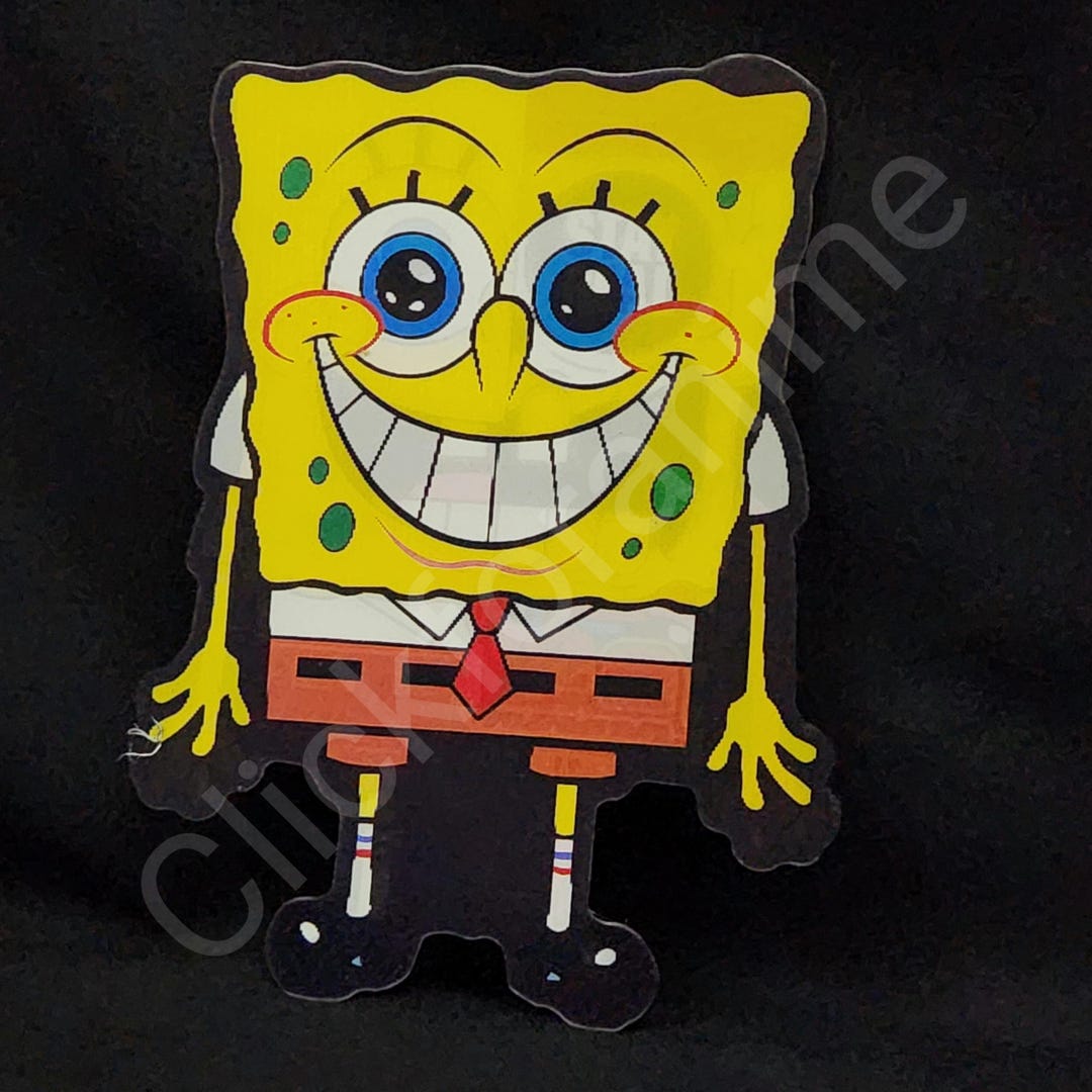 Spongebob Squarepants 3D Moving Sticker Holographic Decal Cute Car ...