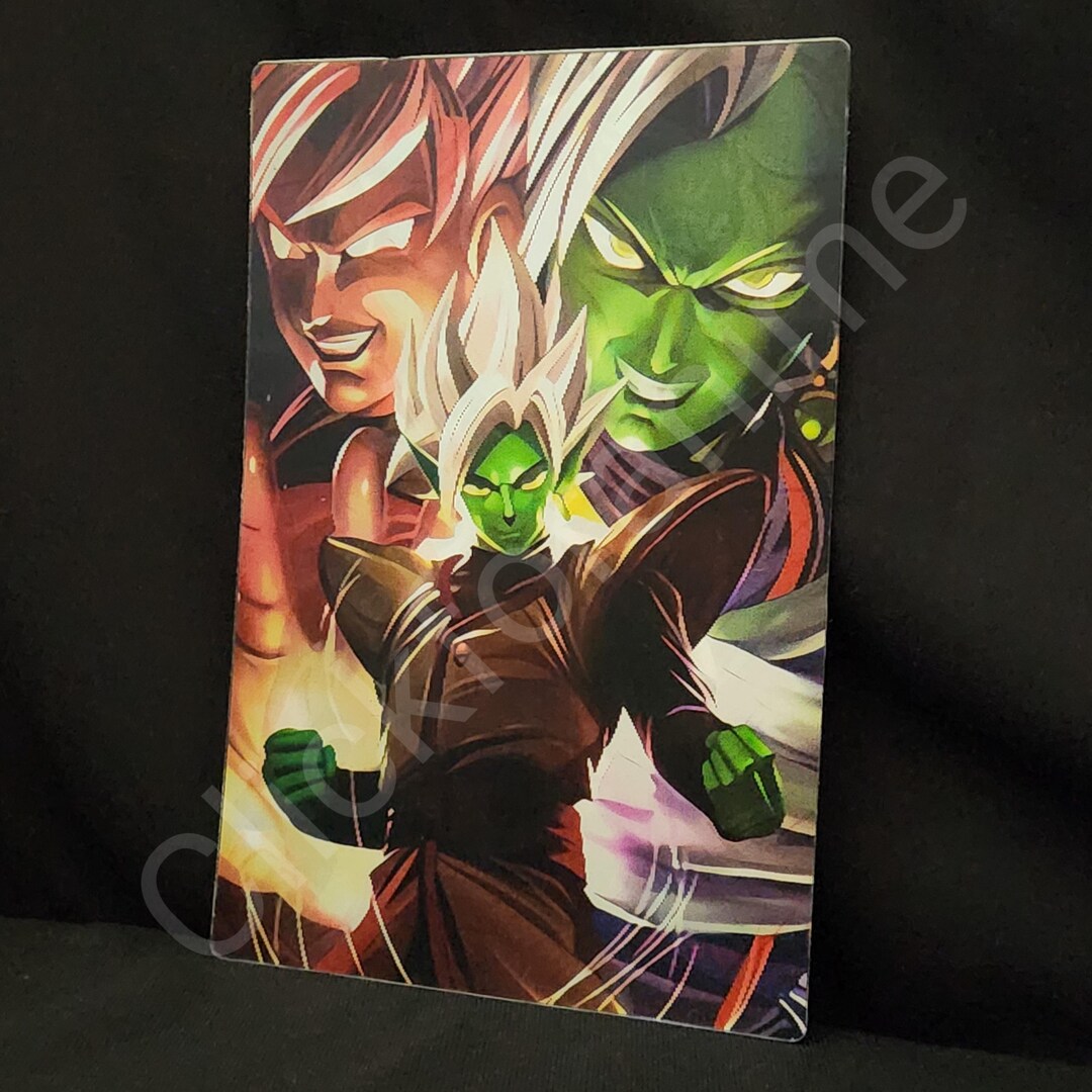 Dragon Ball : Gogeta Zamasu 3D Moving Sticker Anime Lenticular Decal ...