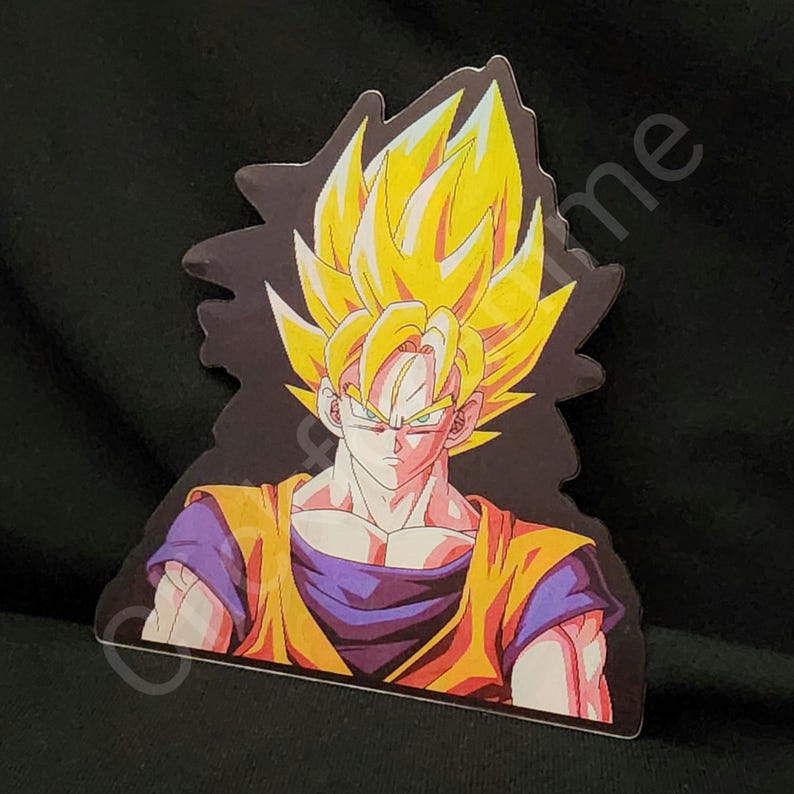 Dragon Ball Gogeta Goku Super Saiyan 3D Moving Sticker Anime Lenticular ...