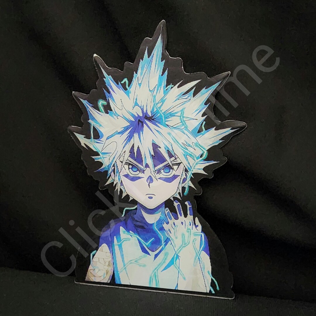 Killua Zoldyc 3D Moving Large Sticker Lenticular Laptop Decal - Etsy