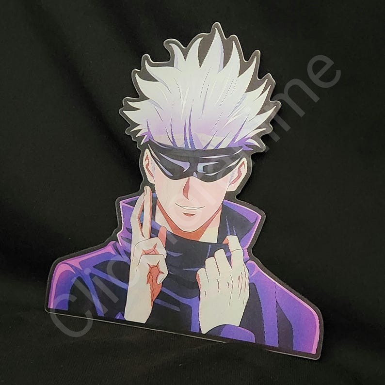 Jujutsu Kaisen: Satoru Gojo 3D Motion Moving Sticker, Anime Lenticular ...