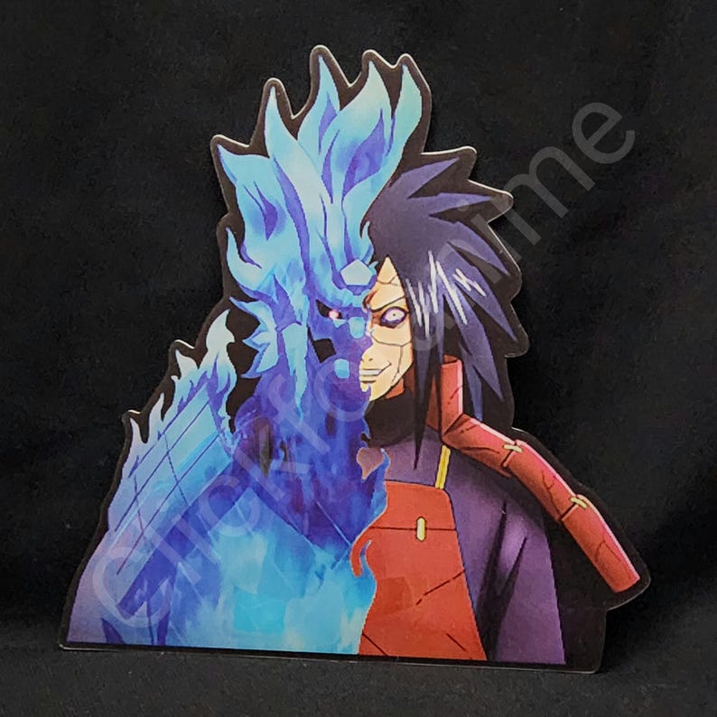 Naruto Shippuden: Madara Uchiha 3D Moving Sticker, Anime Lenticular Car ...