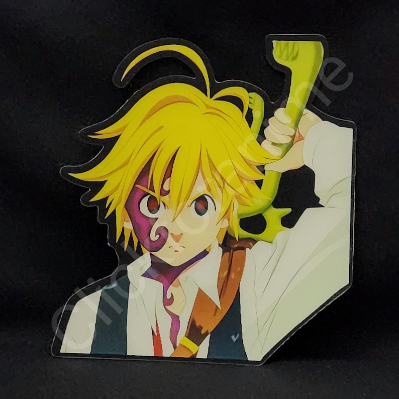 The Seven Deadly Sins Meliodas 3D Moving Sticker Anime Manga Lenticular ...