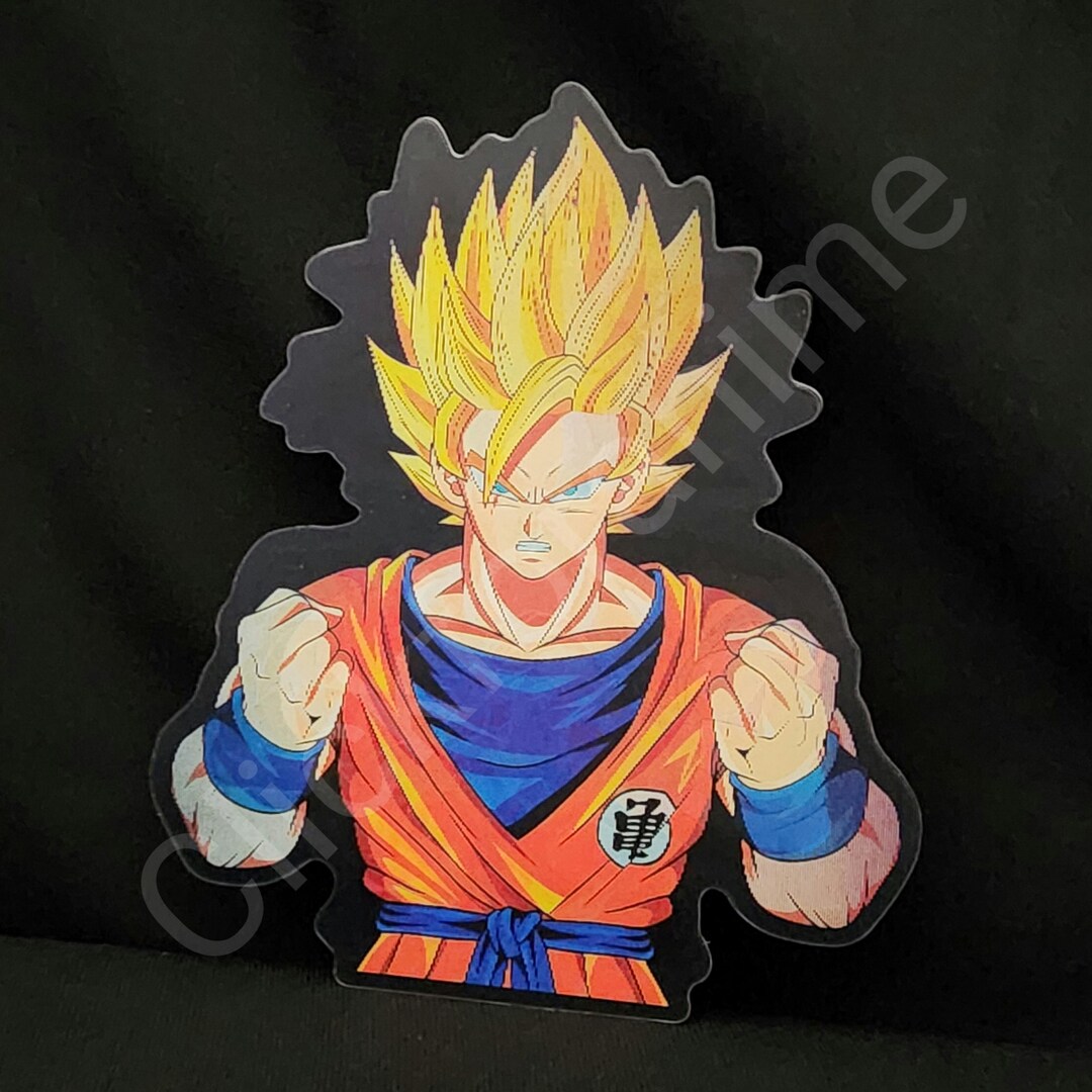Dragon Ball Goku Saiyan Ultra Instinct 3D Moving Sticker Lenticular ...