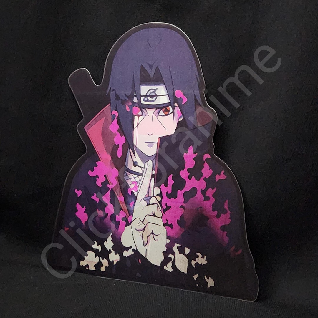 Itachi Uchiha 3D Moving Sticker Anime Lenticular Decal - Etsy