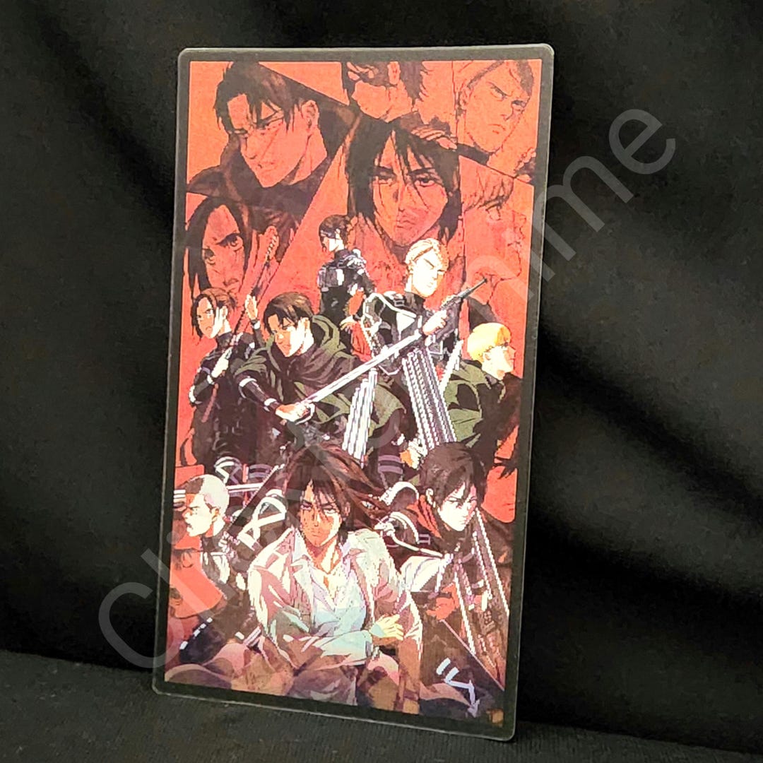 AOT Eren Team 3D Moving Sticker Anime Manga Lenticular Decal - Etsy
