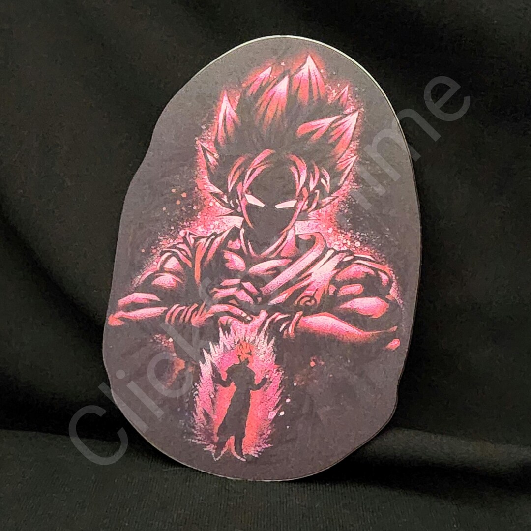 Dragon Ball Gogeta Goku Super Saiyan 3D Moving Sticker Anime Lenticular ...
