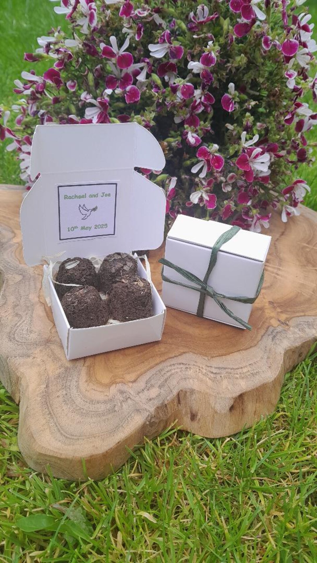 Personalized Wildflower Seed Bombs: Eco-friendly Wedding Favors - Etsy UK