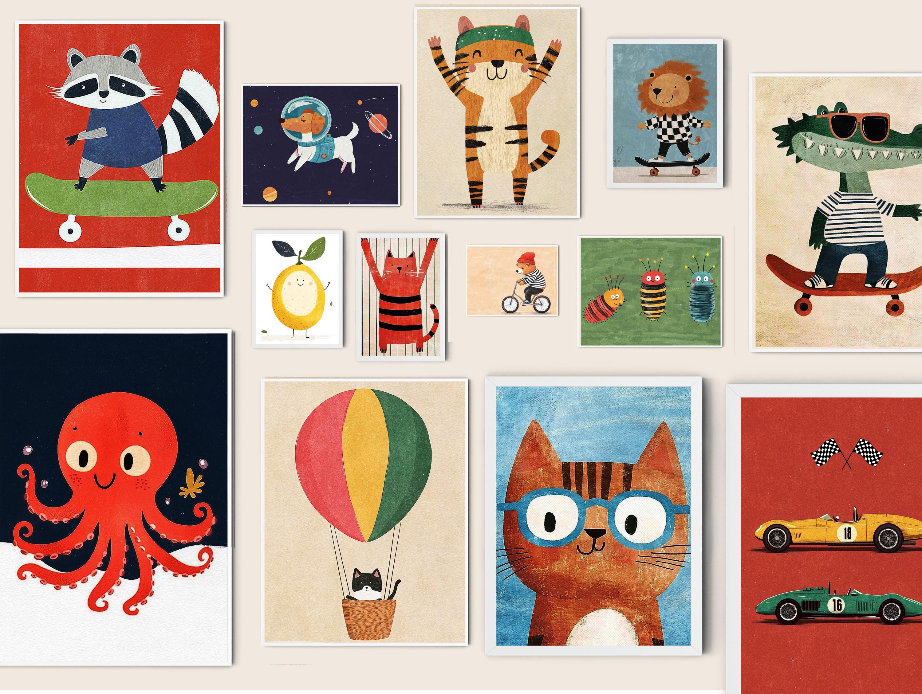 Nursery Prints - Kids Room Wall Art - Cute Children Room Art - Baby ...