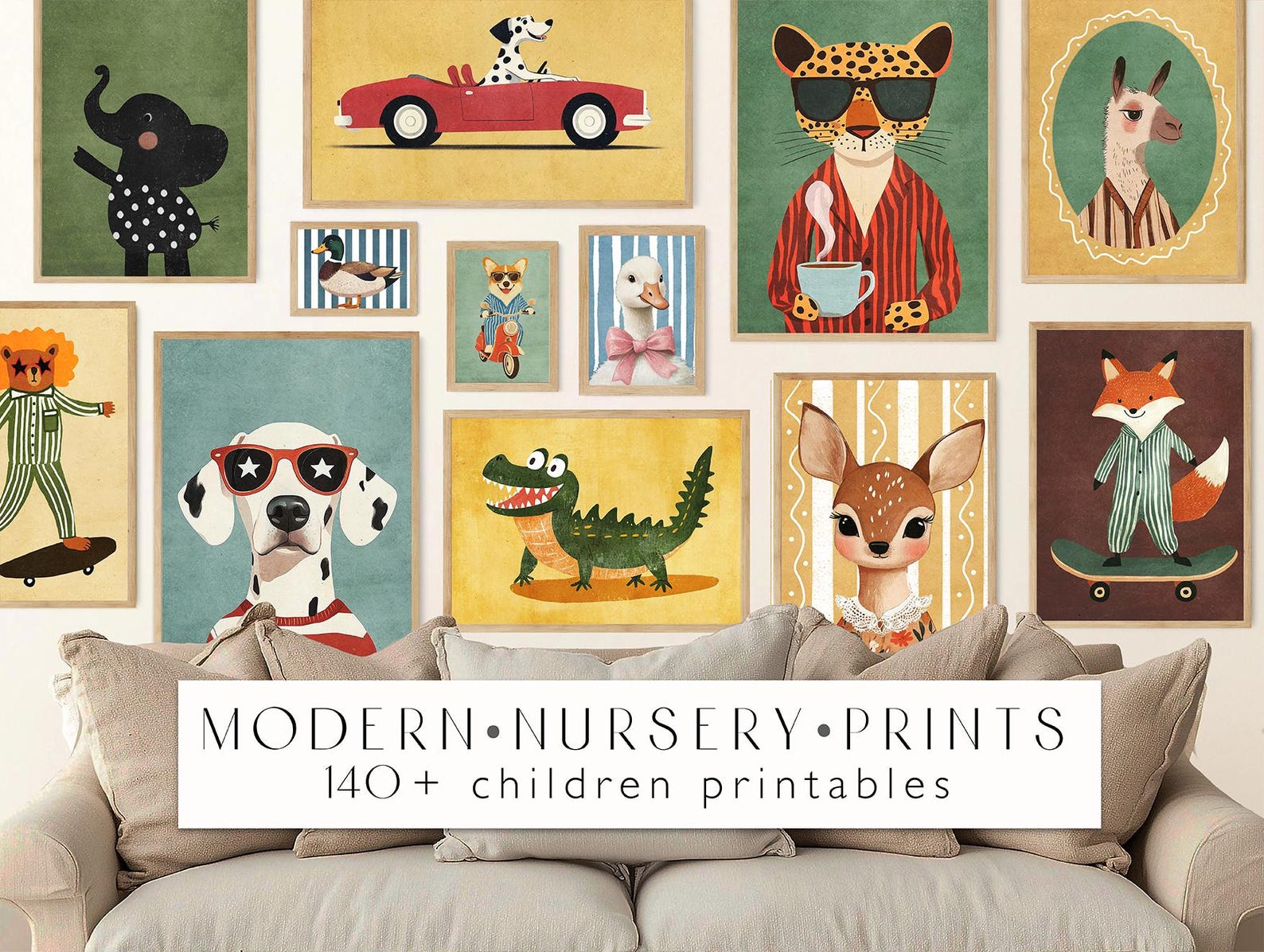 Nursery Prints Bundle of 590 - Kids Room Minimalistic Wall Art ...