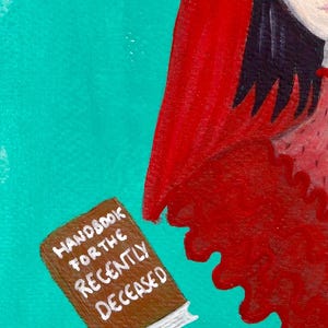 ORIGINAL DRAWING Lydia Deetz, Beetlejuice, Tim Burton, Fan Art, Acrylic ...