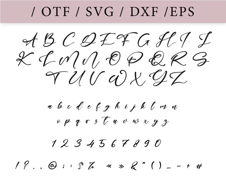 Cursive Font Otf Wedding Font Calligraphy Letters SVG Beauty Font Svg ...