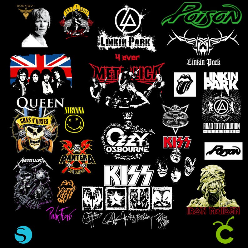 Rocker SVG Bundle, Rock Letters SVG Cricut, Rock Font Otf, Rock Svg ...