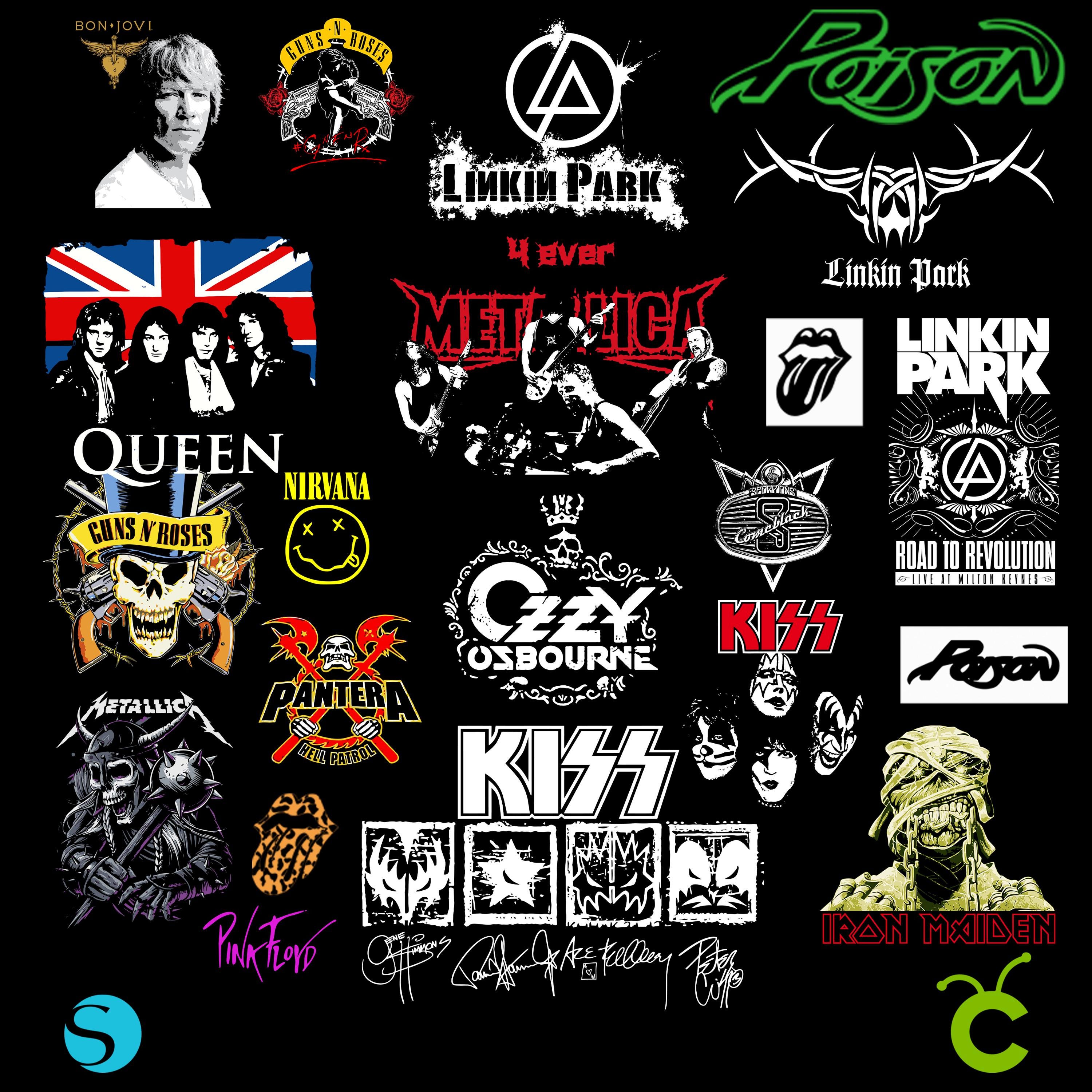 Rocker SVG Bundle, Rock Letters SVG Cricut, Rock Font Otf, Rock Svg ...