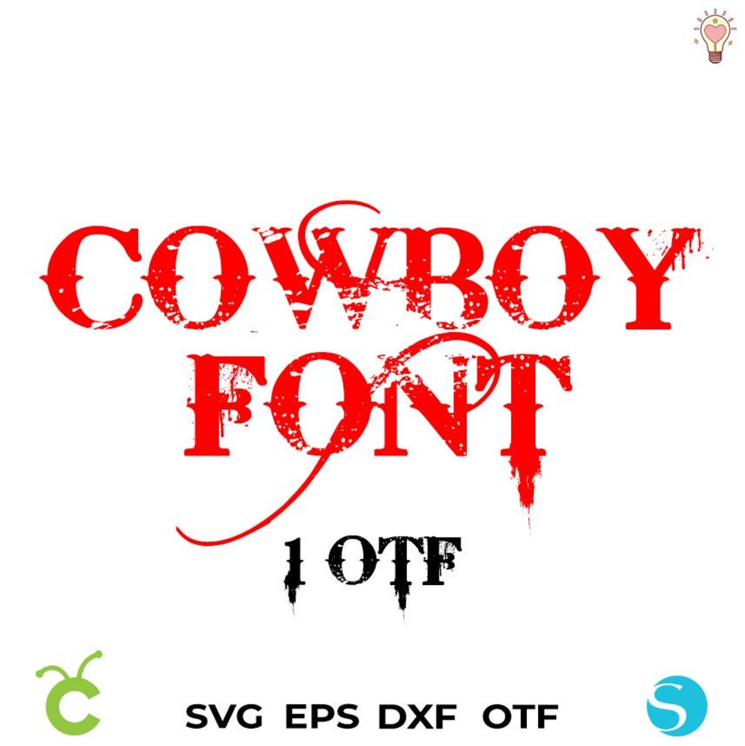 Letras de vaquero Svg Fuente de vaquero Otf Fuente occidental Svg ...