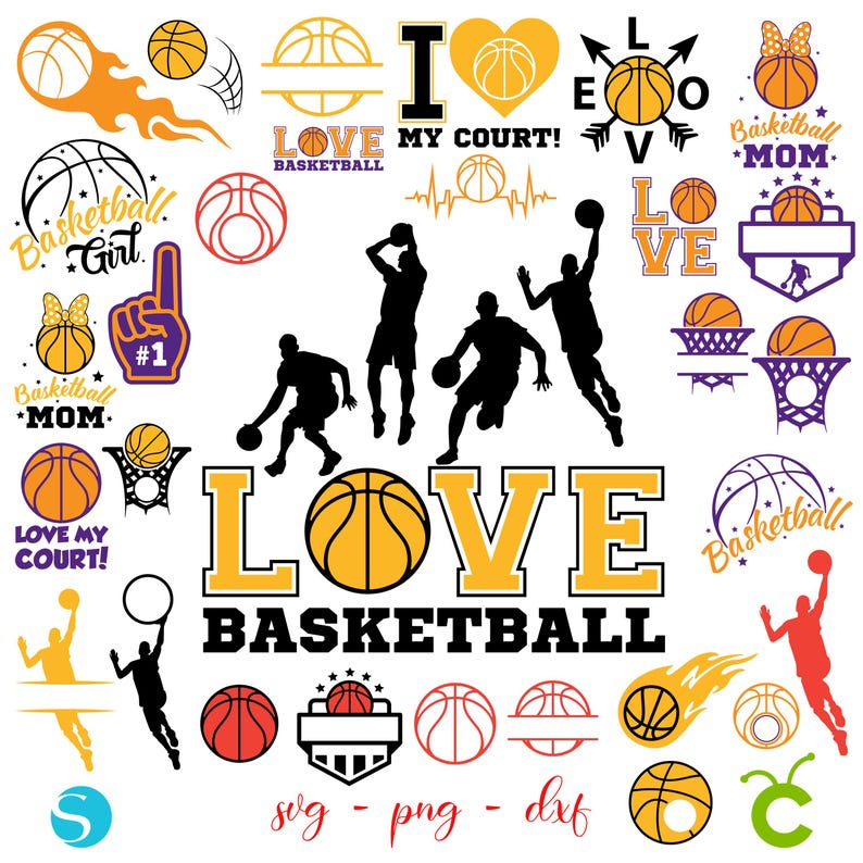 Basketball SVG Bundle, Basketball Svg Cricut, Basketball Vector Svg ...