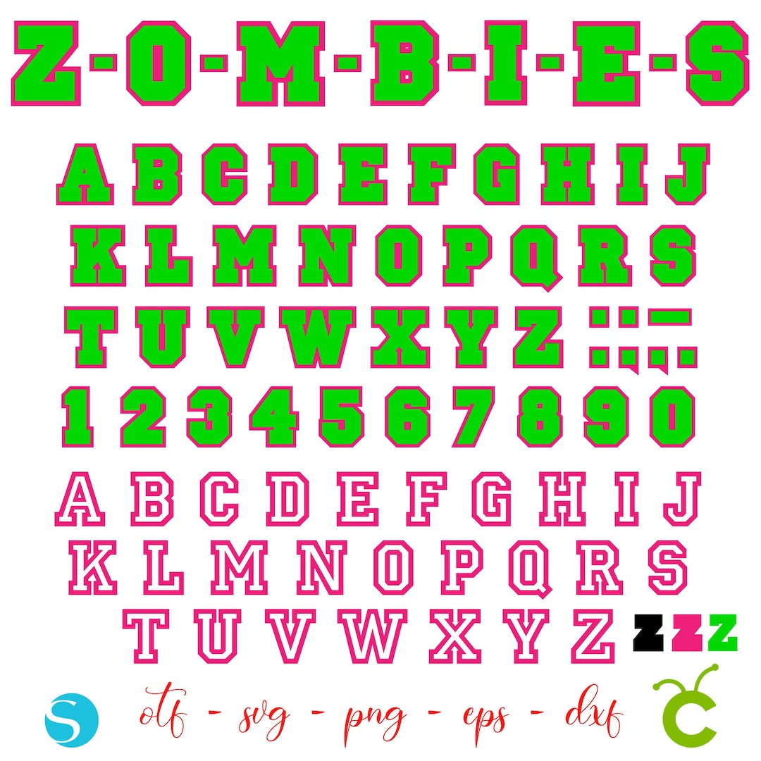 Zombie Font Otf, Zombies Letters Svg Cricut, Halloween Font Png, Halloween Letters Svg, Horror ...